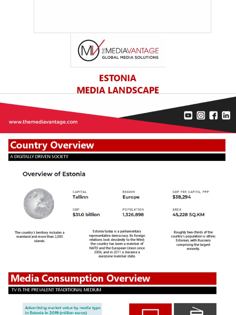 Estonia Media Landscape | PDF | Estonia | Mass Media