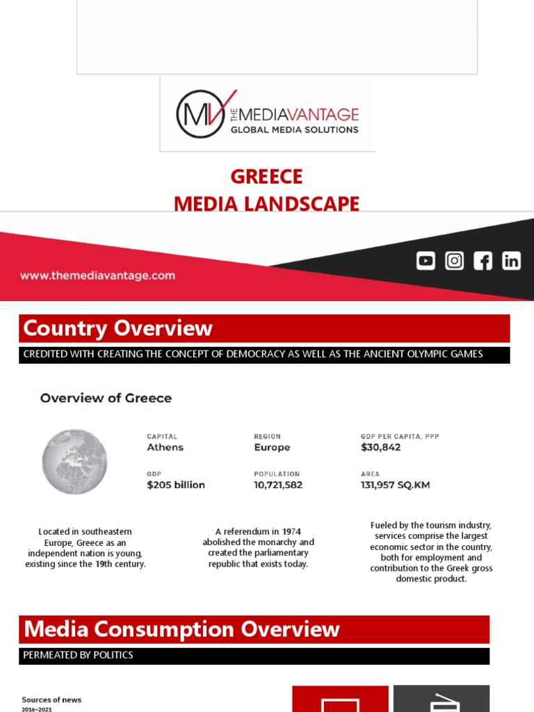 Greece's Media Landscape Overview | PDF | Greece | Telecommunications