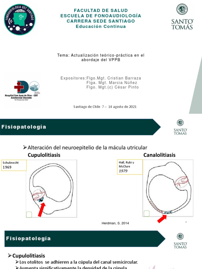 Fisiopatología VPPB | PDF | Neurología | Sistema nervioso