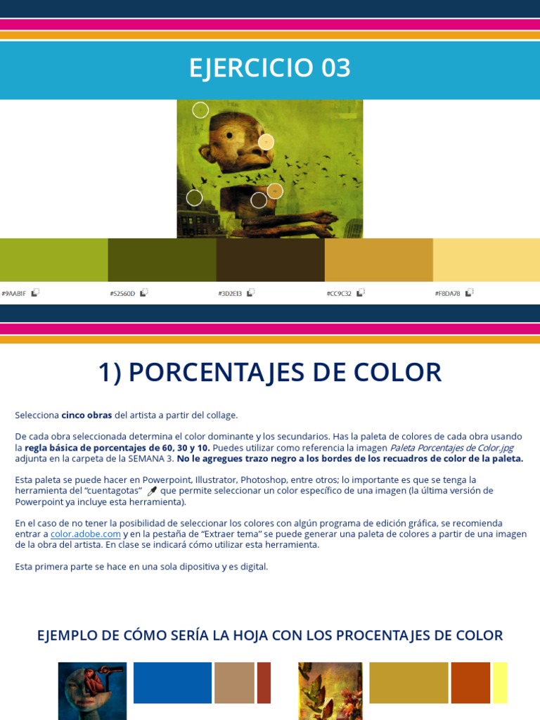 Ejercicio 3 - Combinación de Colores | PDF | Microsoft PowerPoint | Color