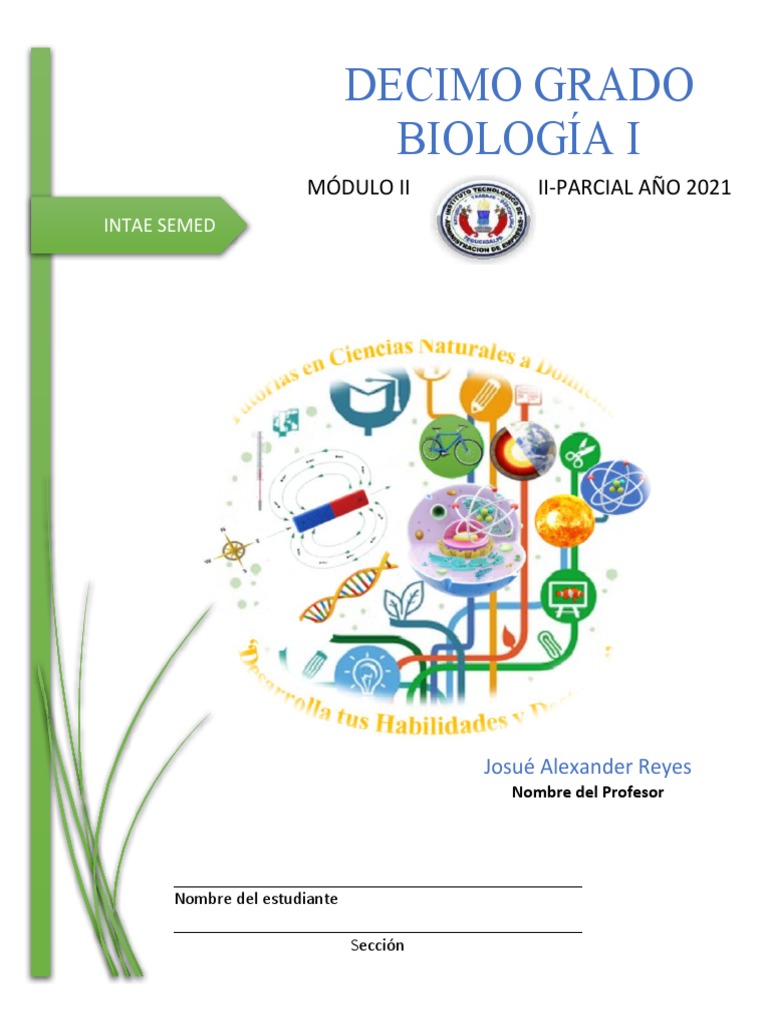 10mo Grado A y B-Biologia I-Folleto 1 | PDF | Configuración electronica ...