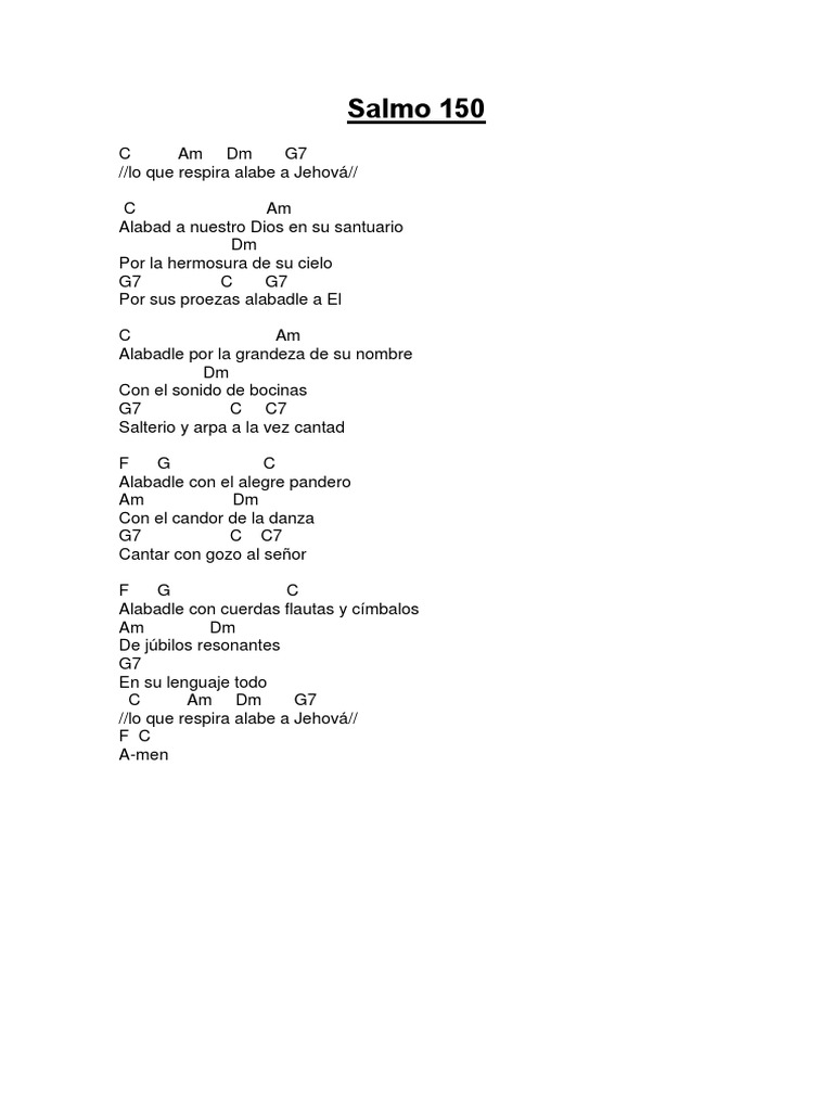 Salmo 150 | PDF