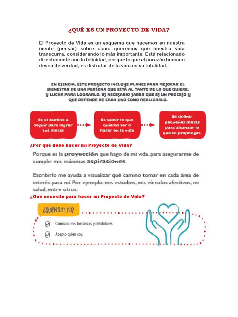 Guía para Crear un Proyecto de Vida | PDF