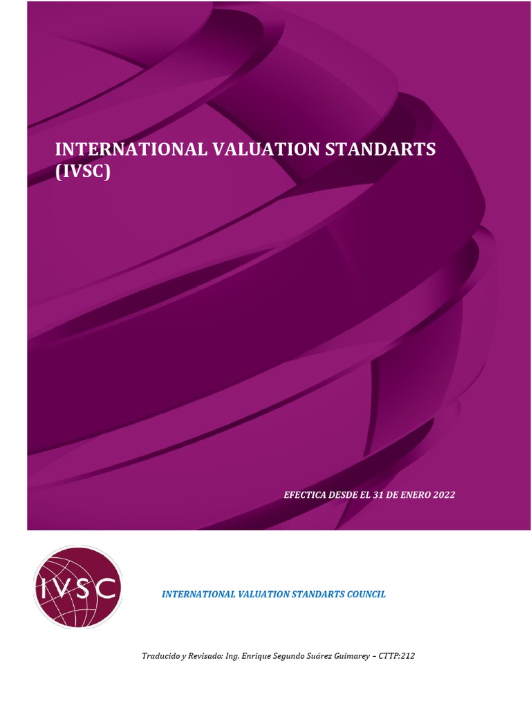 Ivsc-2022-International Valuation Standars (1) | PDF | Tasador | Valor ...