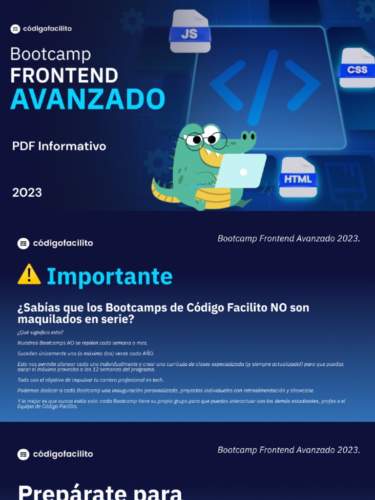 Bootcamp Frontend Avanzado | PDF