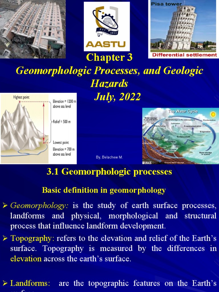 AASTU Engineering Geology Chapter 3 FCE | PDF | Earthquakes | Weathering