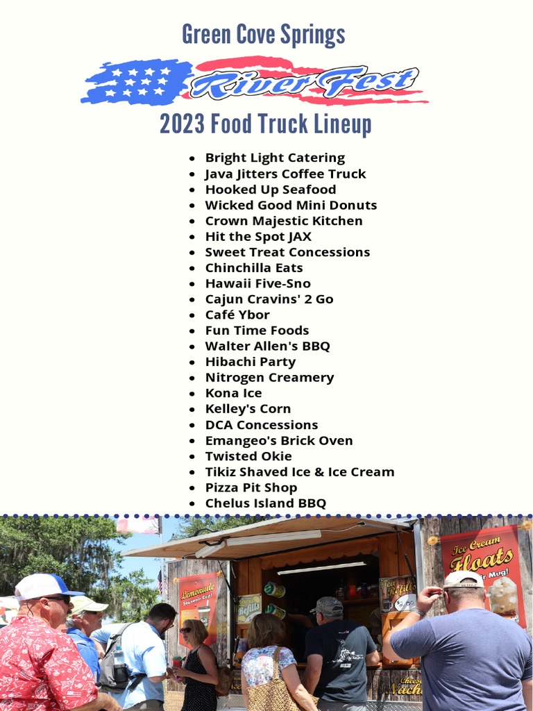 FINAL RiverFest 2023 Food Truck Lineup | PDF