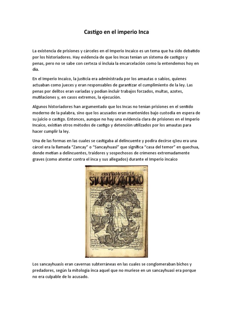 Castigo en El Imperio Inca | PDF