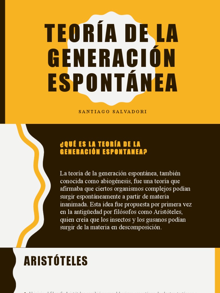 Teoría de La Generación Espontánea | PDF | Naturaleza | Science
