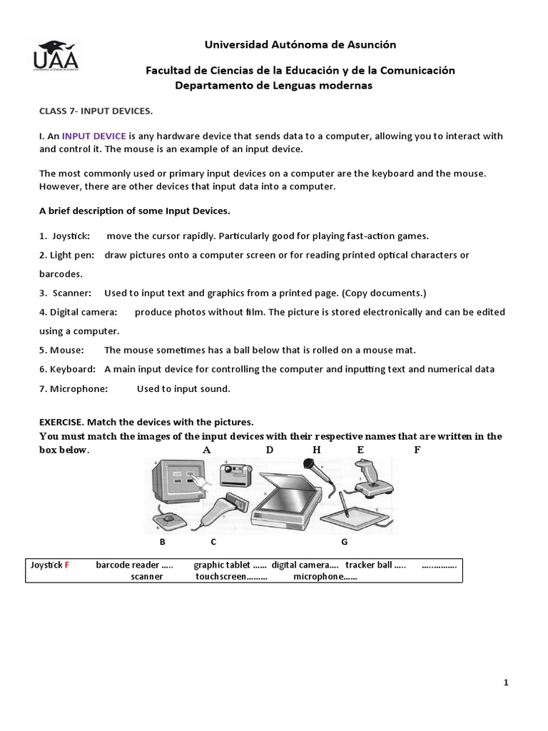 Desarollo de Clase - Clase 7 | PDF | Barcode | Computer Keyboard