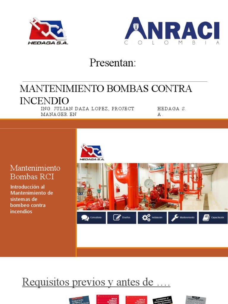 Mantenimiento Bombas Contra Incendio 3 | PDF | Rodamiento (Mecánico) | Agua