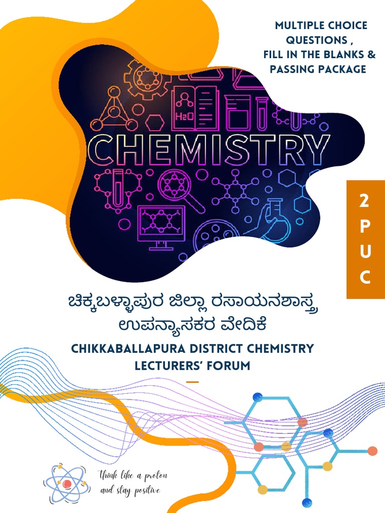 Chikkaballapura Chemistry Lecturers Forum - Sample | PDF | Reaction ... Chikkaballapura Chemistry Lecturers Forum - Sample | PDF | Reaction ...