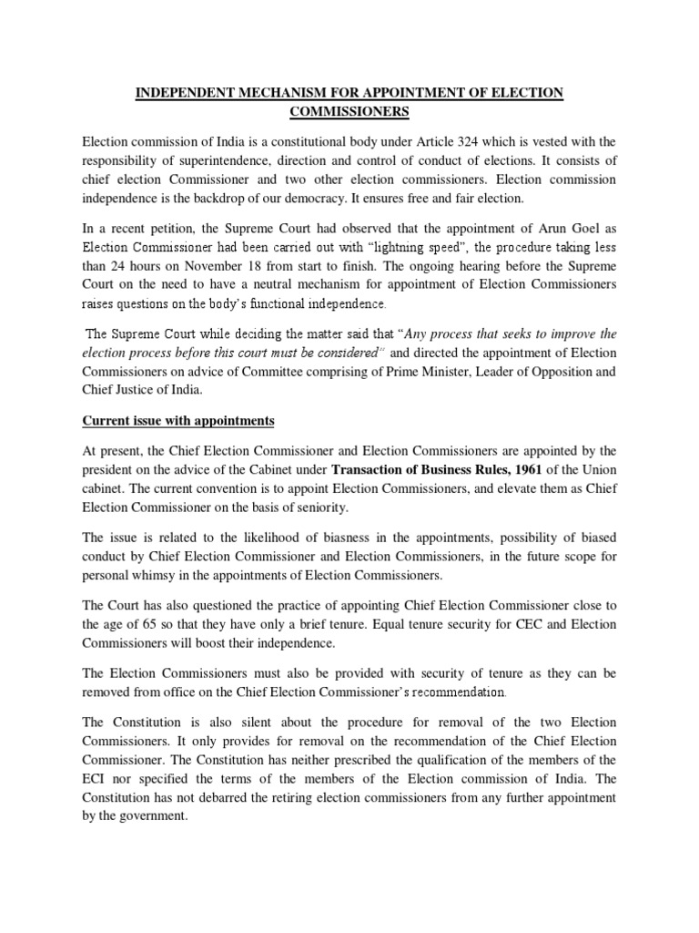 Writing Sample | PDF | Supreme Court Of India | Elections