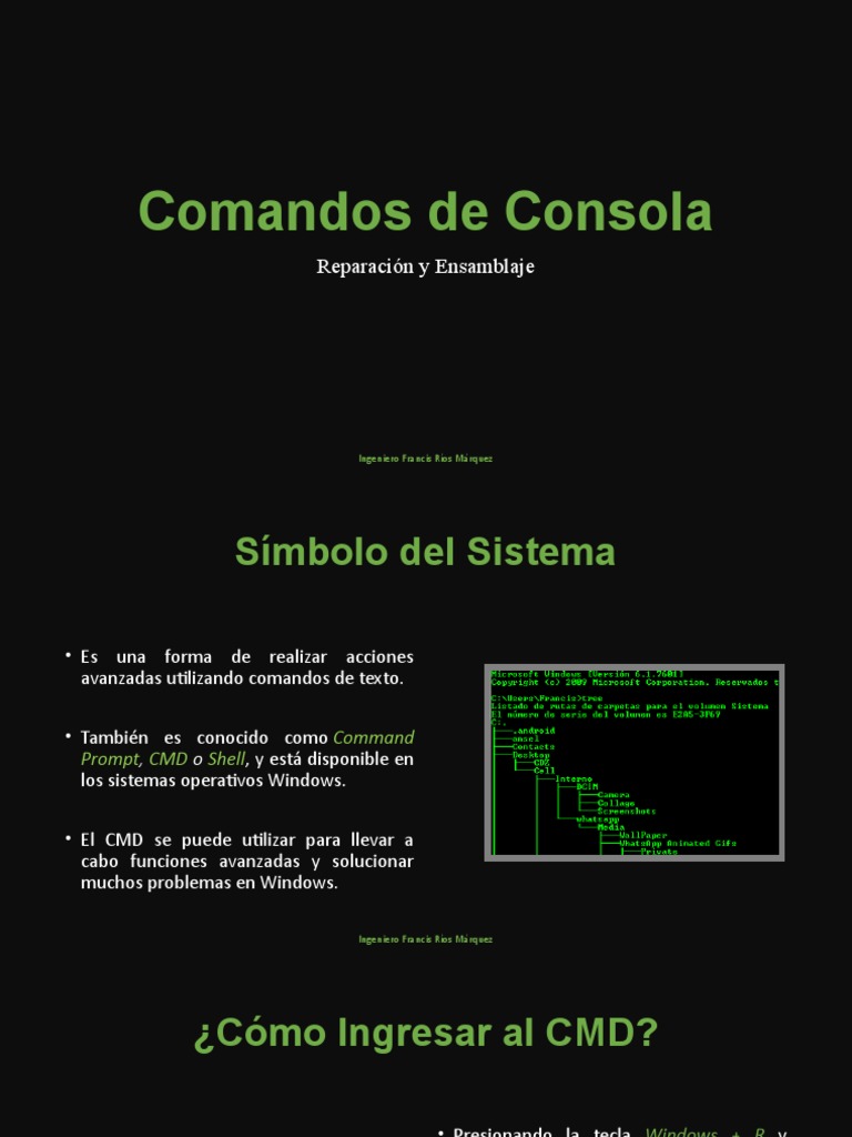 13 - Comandos Consola | PDF | Archivo de computadora | Interfaz de ...