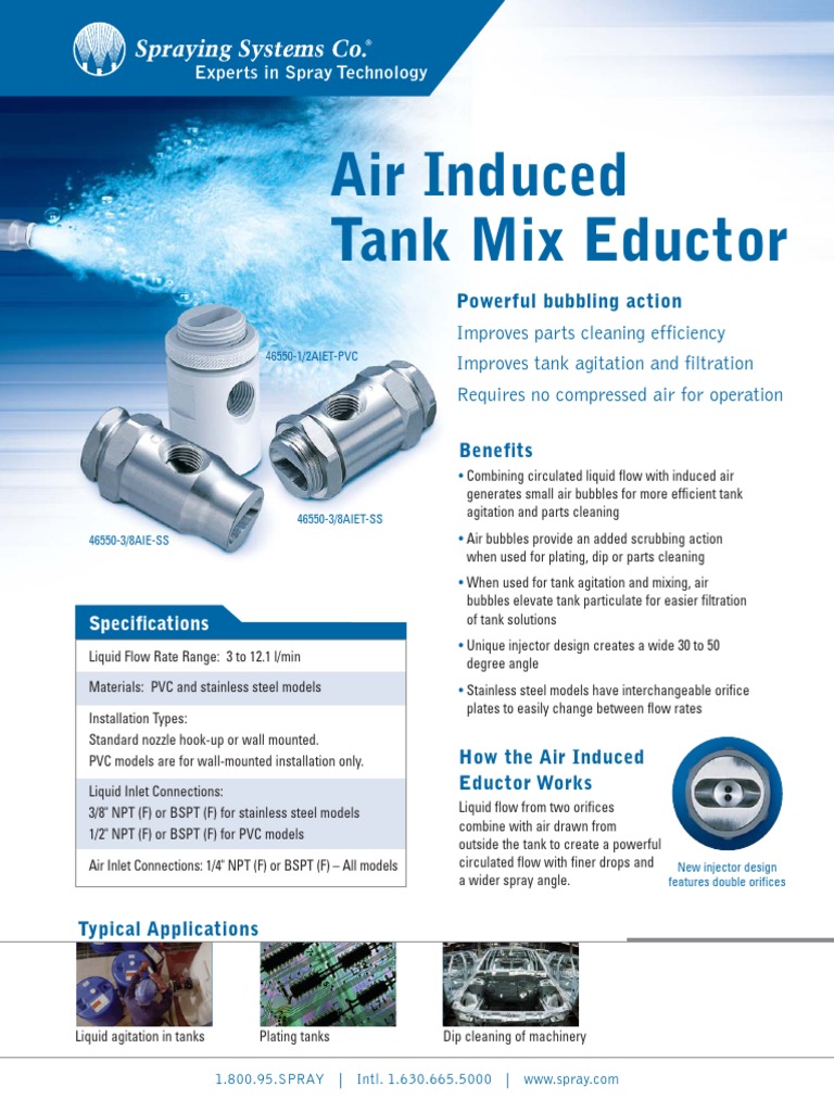 Air Inducer Eductor b585m | PDF | Flow Measurement | Applied And ...