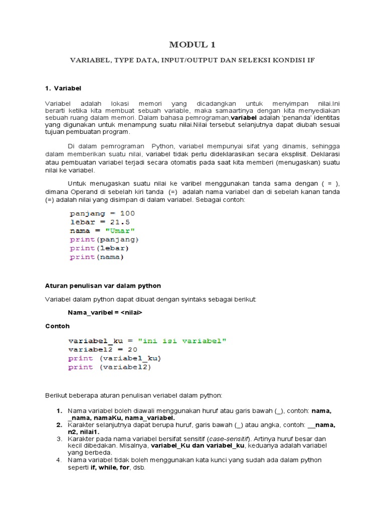 Modul 1 | PDF | Metode & Bahan Ajar | Komputer