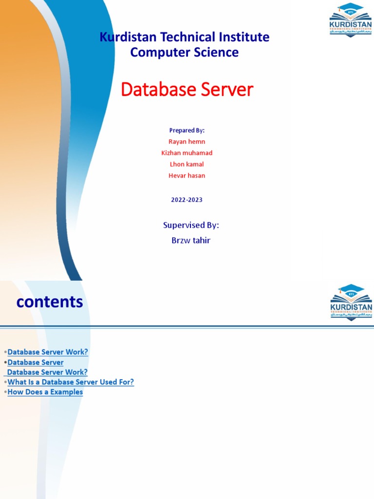 Database Sever Report | PDF | Databases | Server (Computing) Database Sever Report | PDF | Databases | Server (Computing)