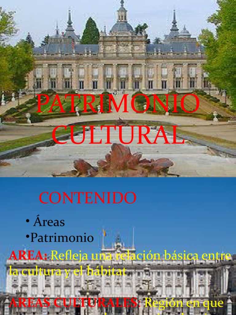 Patrimonio Cultural | PDF | Patrimonio cultural | Bienes (Ley)