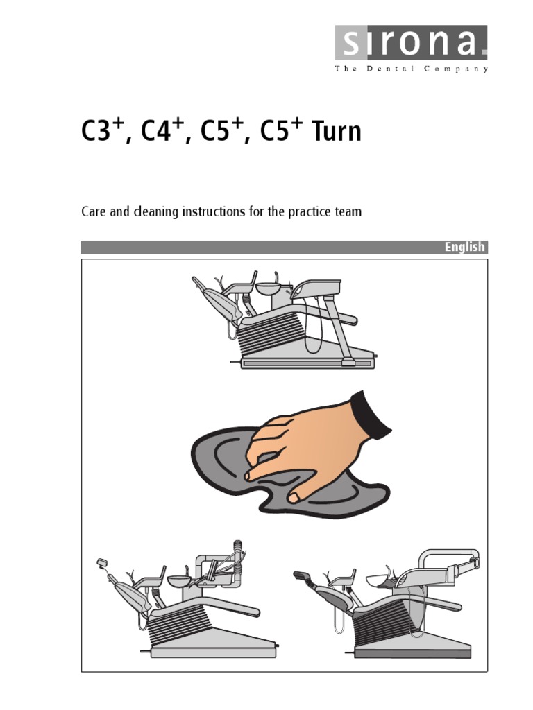 Sirona C5+ Dental Unit Cleaning Instructions | PDF | Disinfectant ...