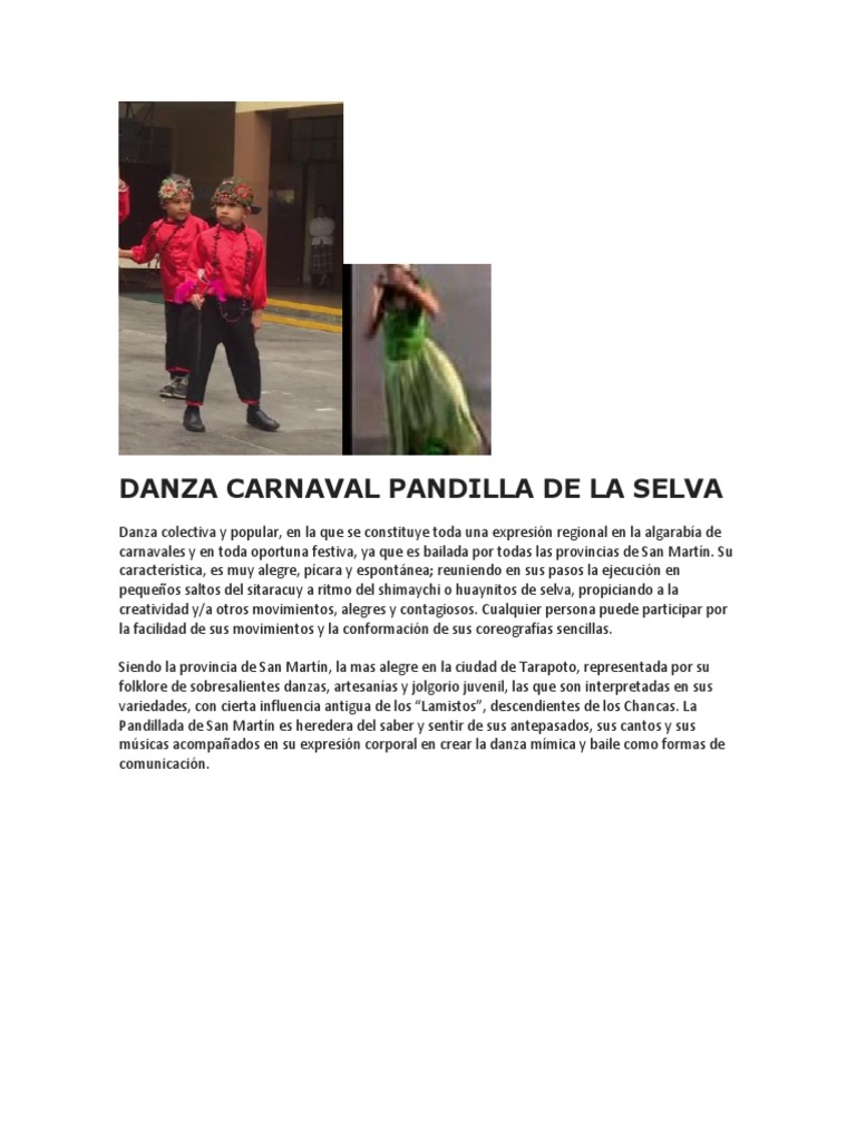 Danza Carnaval Pandilla de La Selva | PDF