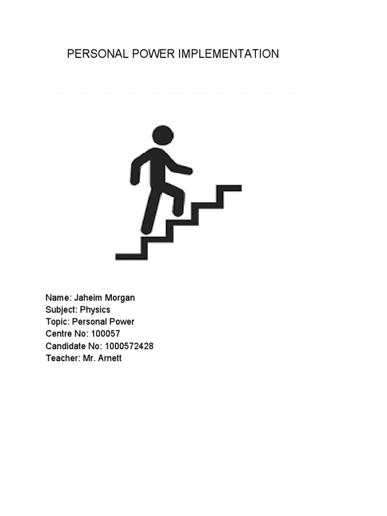 Personal Power Implementation | PDF | Force | Experiment