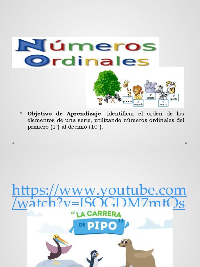 Numeros Ordinales | PDF