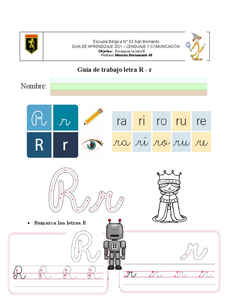 Guia Letra R | PDF