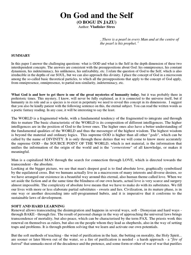 O - Bogu - in - Jazu - Anglesko | PDF | Self-Improvement | Religion ...