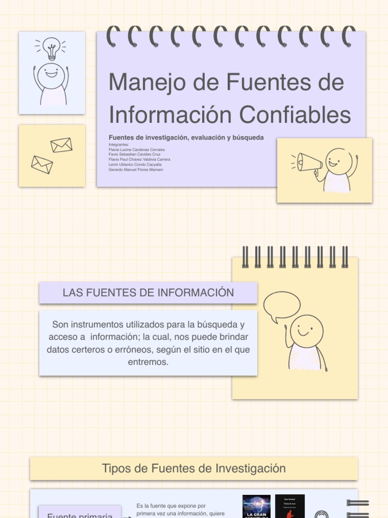 Manejo de Fuentes de Información Confiable | PDF | Credibilidad ...