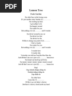 Lemon Tree Lyrics | PDF