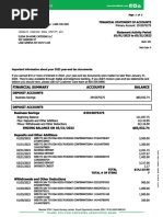 USA BMO Harris Bank Statement 3 Page | PDF | Credit Card | Overdraft