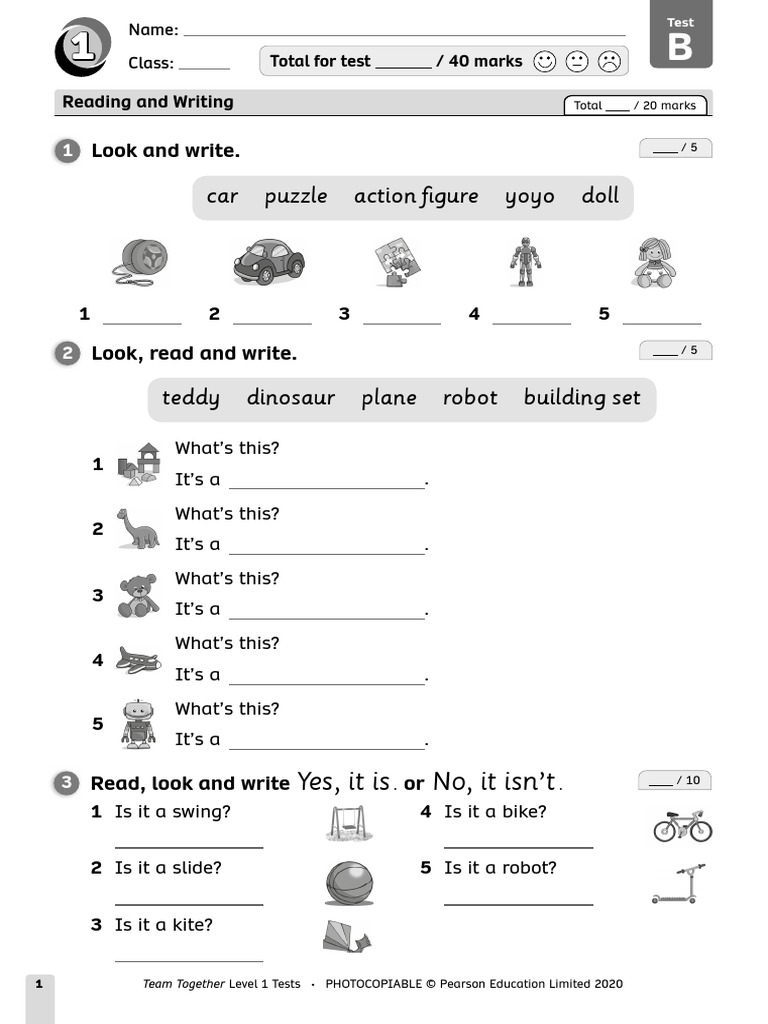 TT1 Tests Unit 1B | PDF