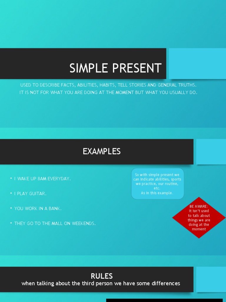 A4 Simple Present | PDF | Cognitive Science | Language Mechanics
