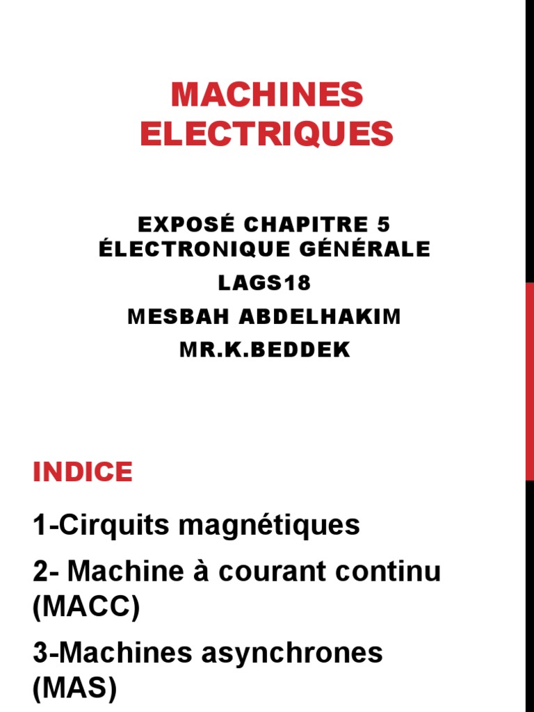 exposé chapitre 5 | PDF | Champ magnétique | Grandeur physique