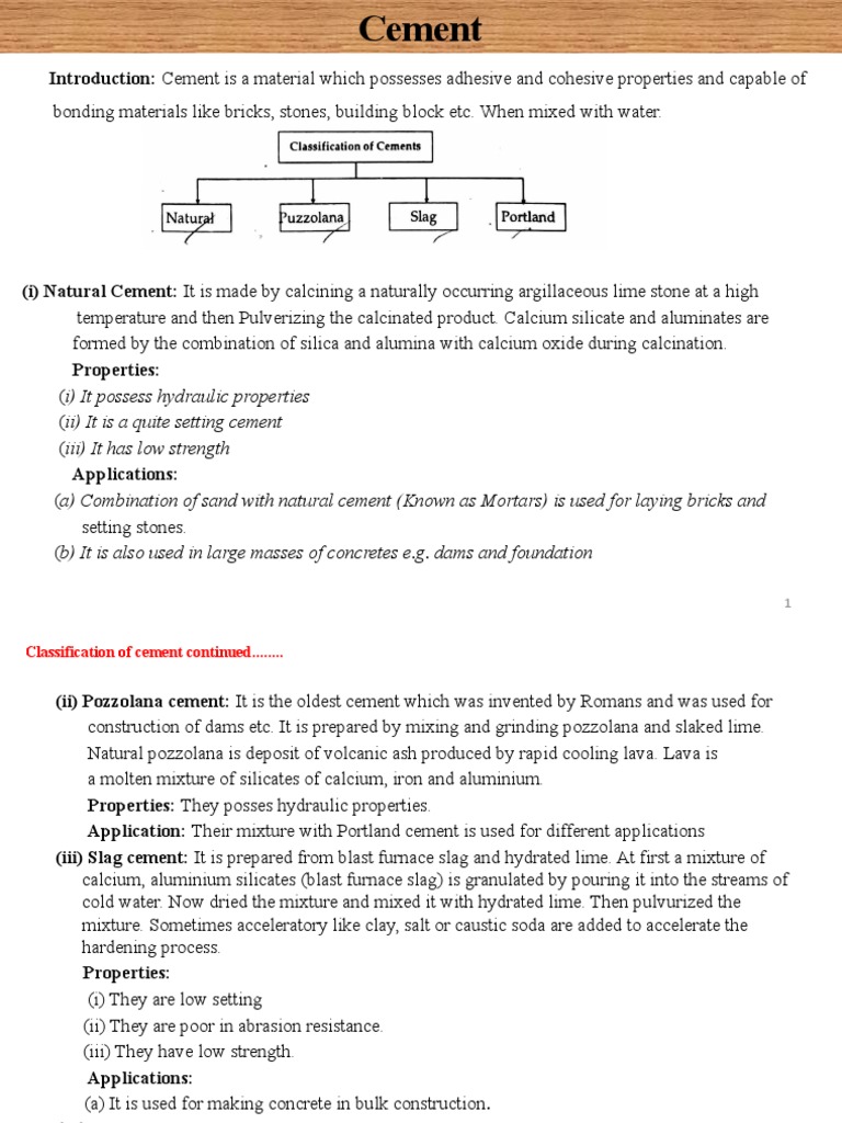 Cement | PDF | Cement | Concrete