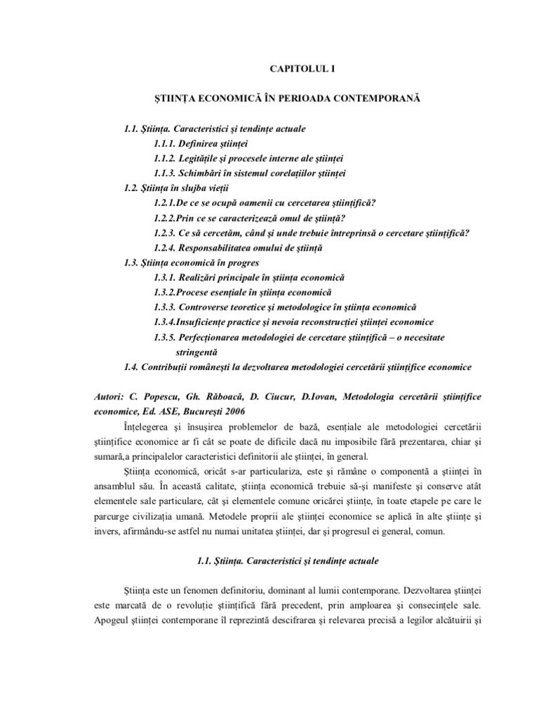 Metodologia Cercetarii | PDF