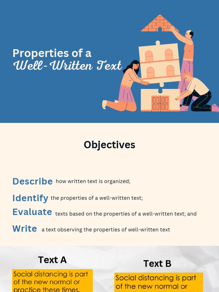 Properties of Well-Written Text | PDF | Cognition | Human Communication