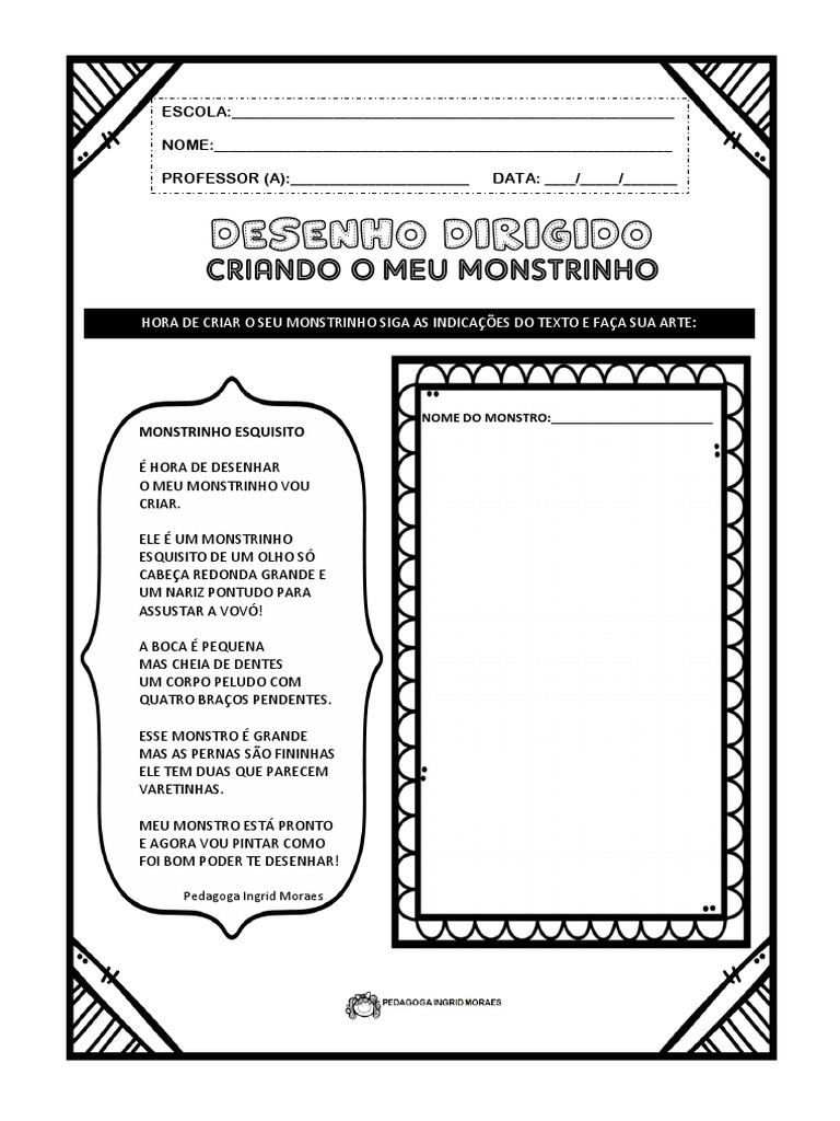 Desenho Dirigido: Meu Monstrinho | PDF | Carreira e Crescimento