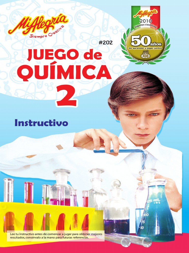 Manual del Juego de Química Mi Alegría | PDF | Dióxido de carbono | Oxígeno