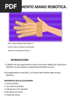 Diseño de Mano Robótica Articulada | PDF | Mano | Arduino