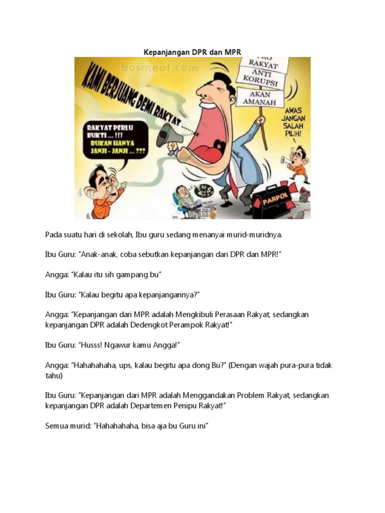 Kepanjangan DPR Dan MPR | PDF