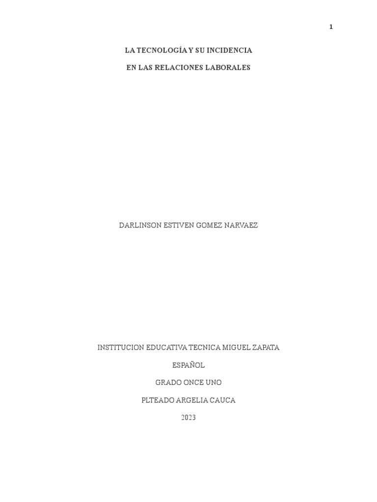 Español Tecnologia | PDF