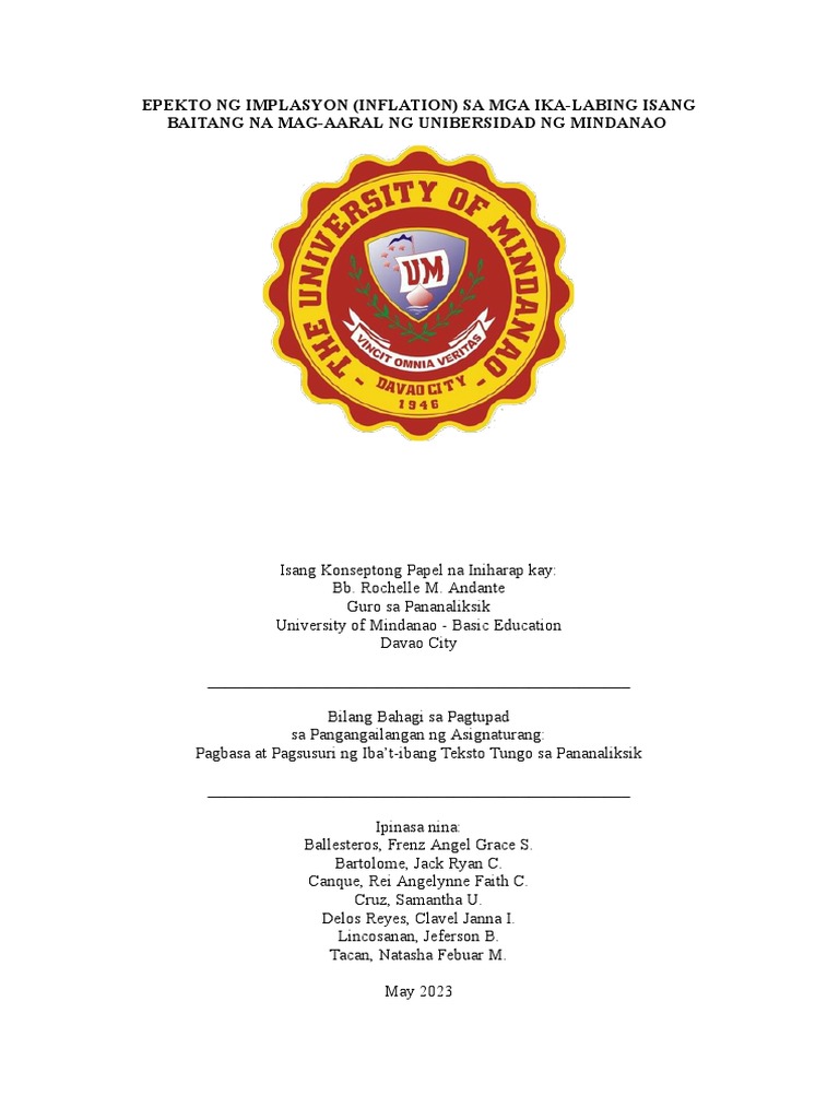 Epekto NG Implasyon | PDF