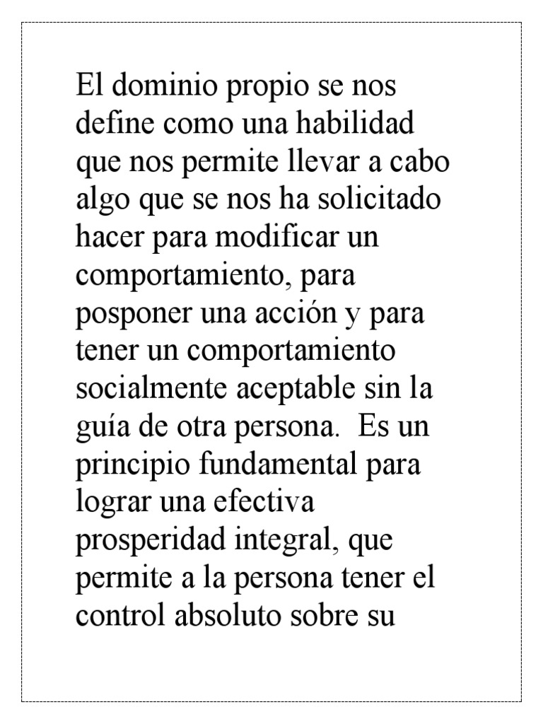 Dominio Propio y Éxito Financiero | PDF | Mente | Comportamiento