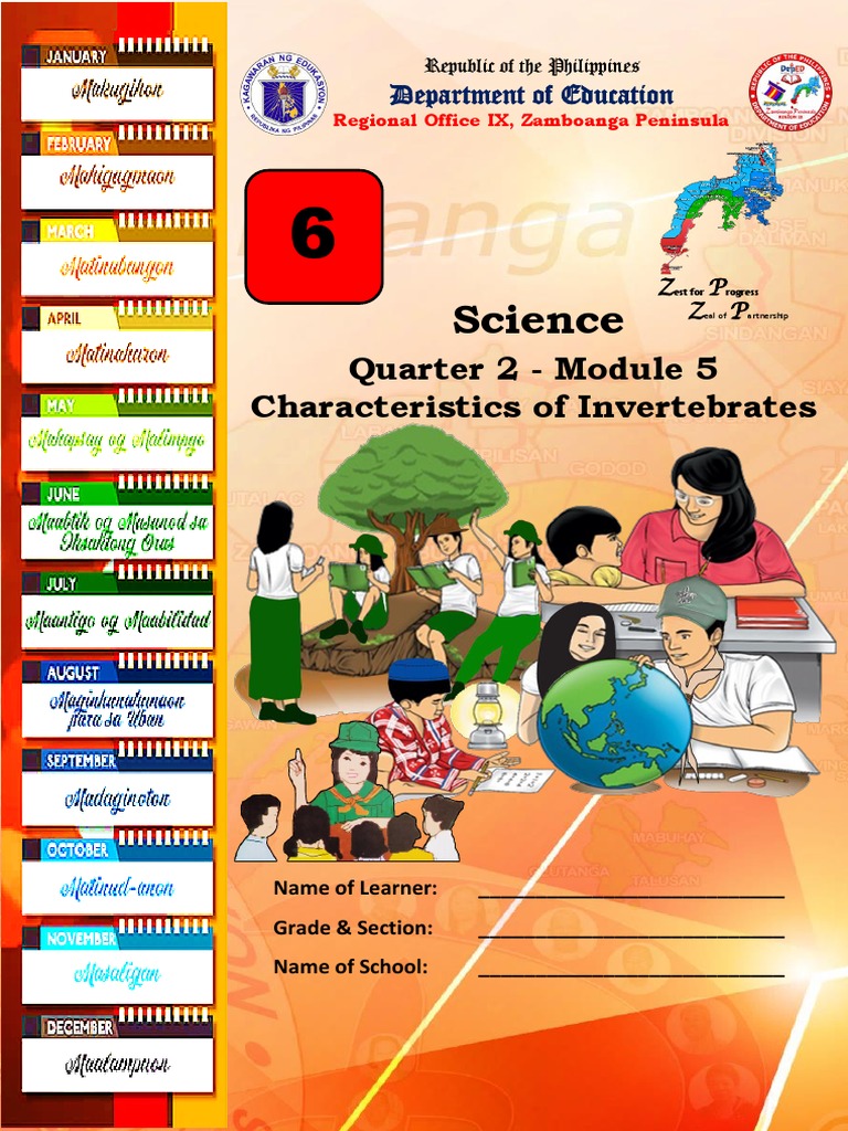 Science6 q2 Module5-Suello-final B | PDF | Invertebrate | Skeleton