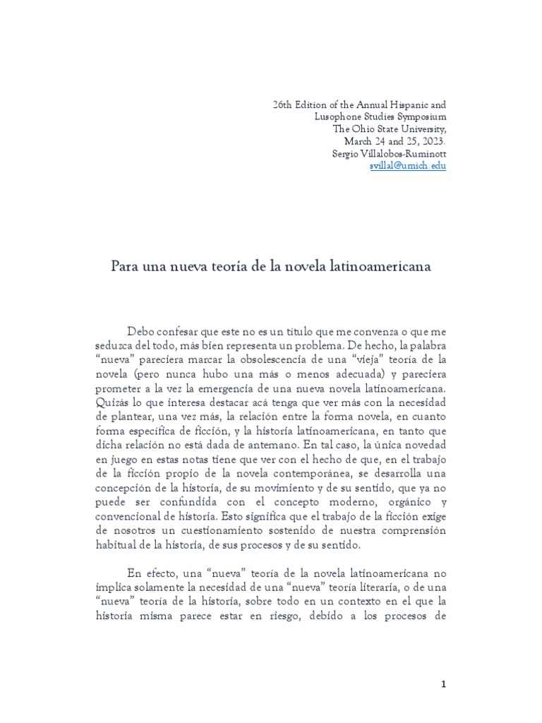 Para Una Nueva Teoria de La Novela Latin | PDF | Existencia | America ... Para Una Nueva Teoria de La Novela Latin | PDF | Existencia | America ...