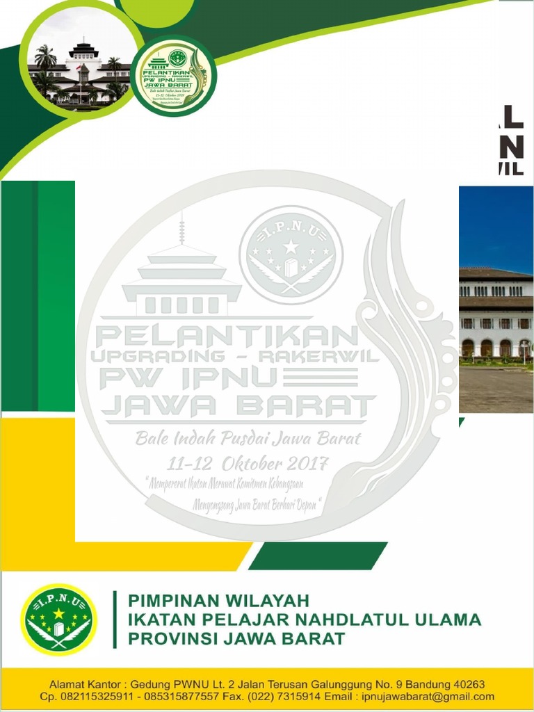 Proposal Pelantikan PW IPNU Jabar | PDF