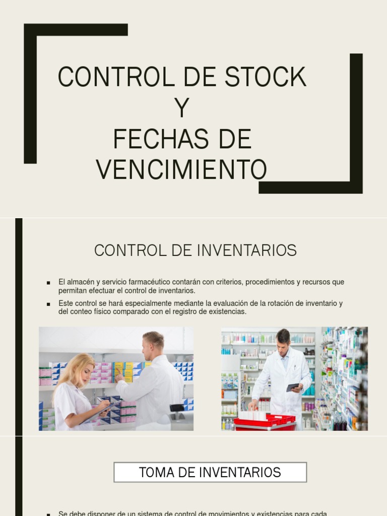 Control de Stock | PDF | Inventario | Farmacéutico