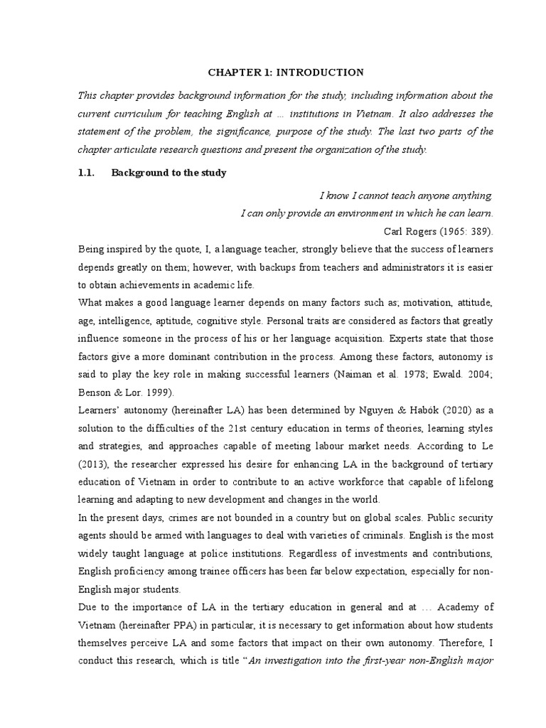 Chapter 1 Introduction | PDF | Learning | Autonomy