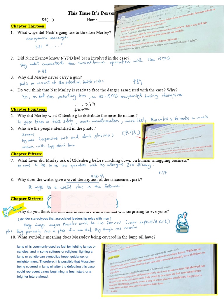 Personal Study Notes on Key Characters | PDF